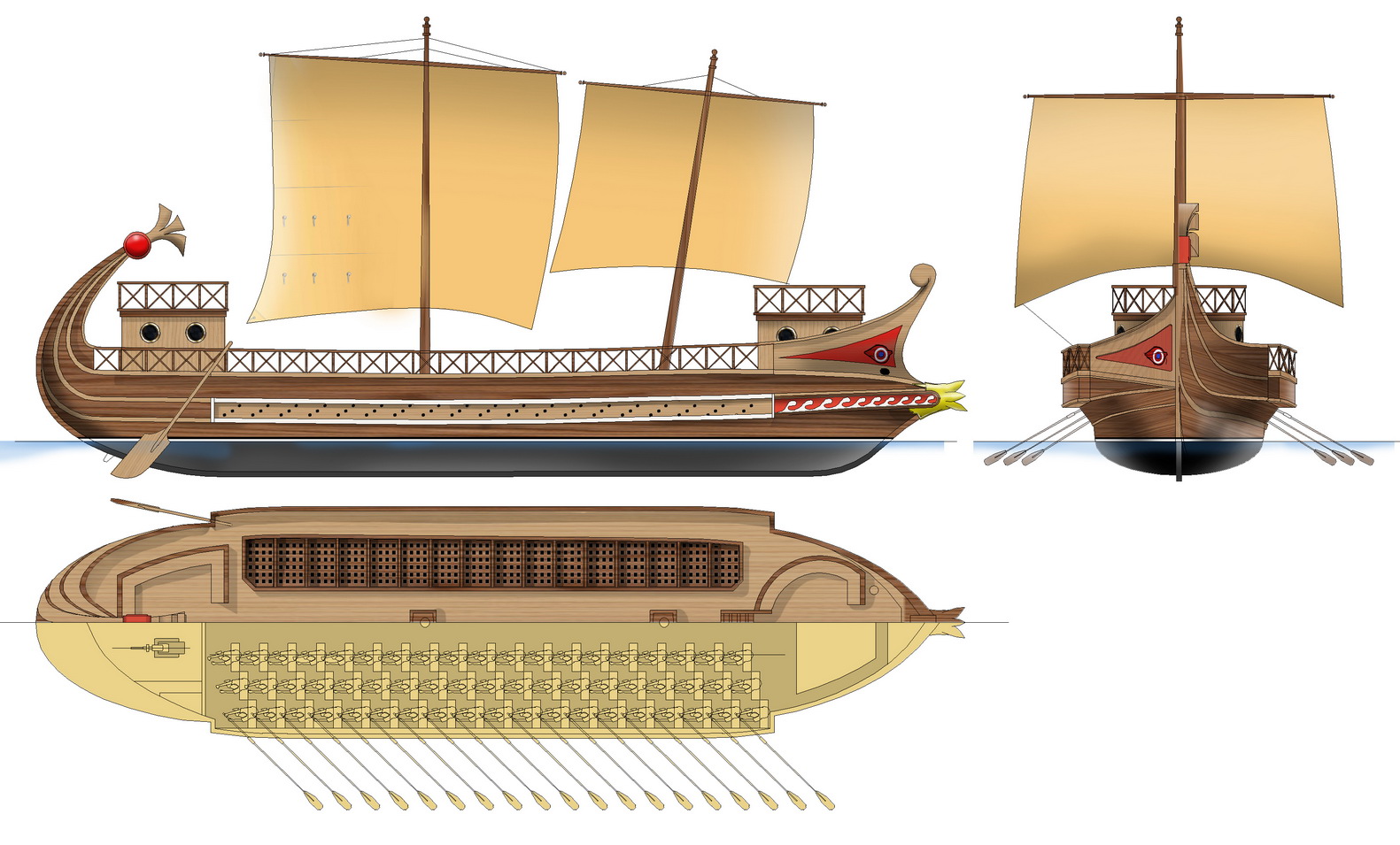 GALERA TRIRREME - ⚓Diseño y Habilitación Naval ⚓Oliver Design ⚓Yates ...